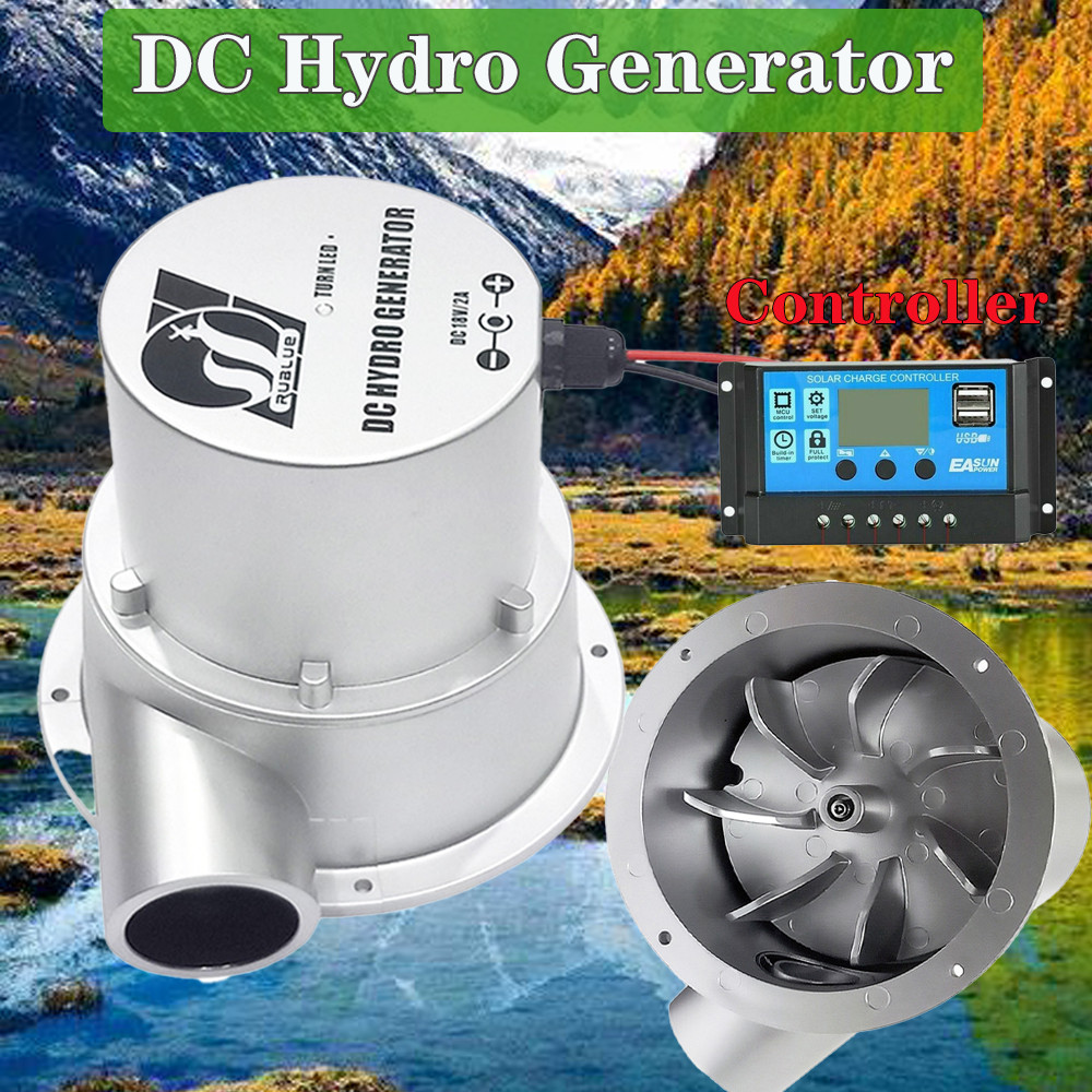Jual Hydraulic Generator 500W 1000W 18V Water Turbine Outdoor Household ...