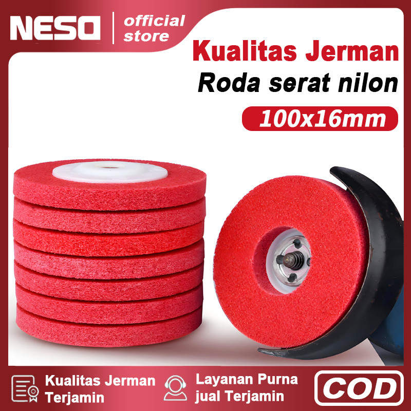Jual NESO German tool 4inch Roda Serat Nilon 100mm Mata Gerinda Poles ...