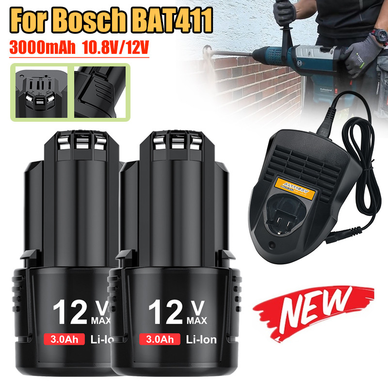 Jual 3000mAh 10.8V/12V Li-ion Rechargeable Battery for BOSCH BAT411 ...