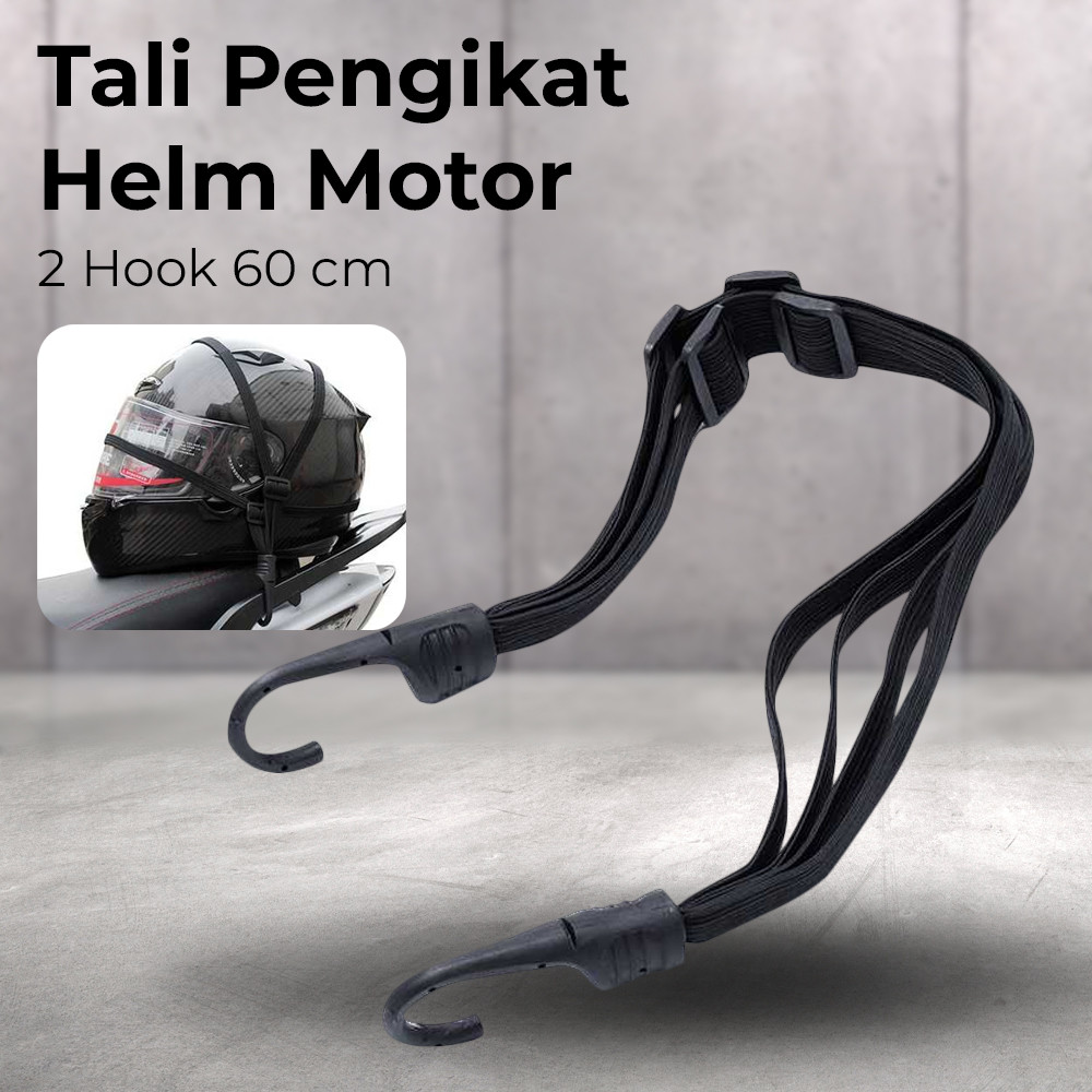 Jual MOTOWOLF Tali Pengikat Helm Motor Strap Adjustable 2 Hook 60cm ...