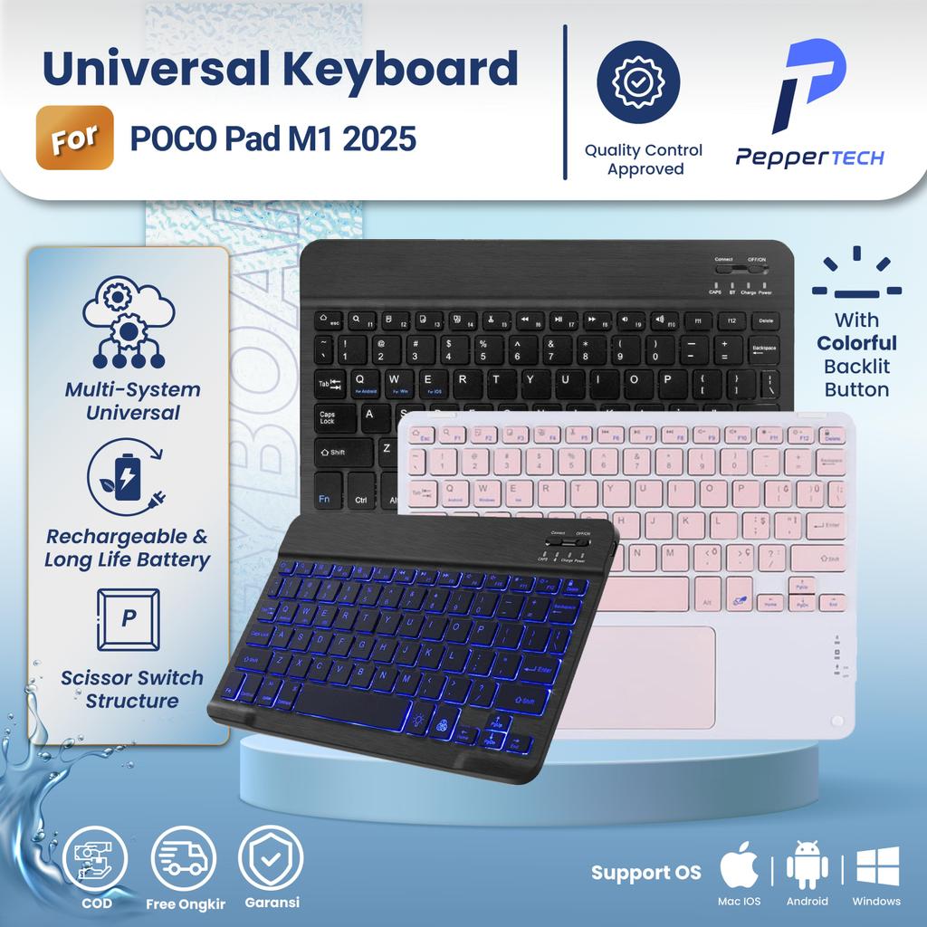 Jual Keyboard Backlit RGB For POCO Pad M1 12,1" Inch 2025 Keyboard ...