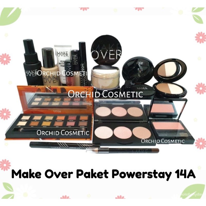 Jual Make Over Paket Powerstay 14AB Full Set Makeup | Shopee Indonesia