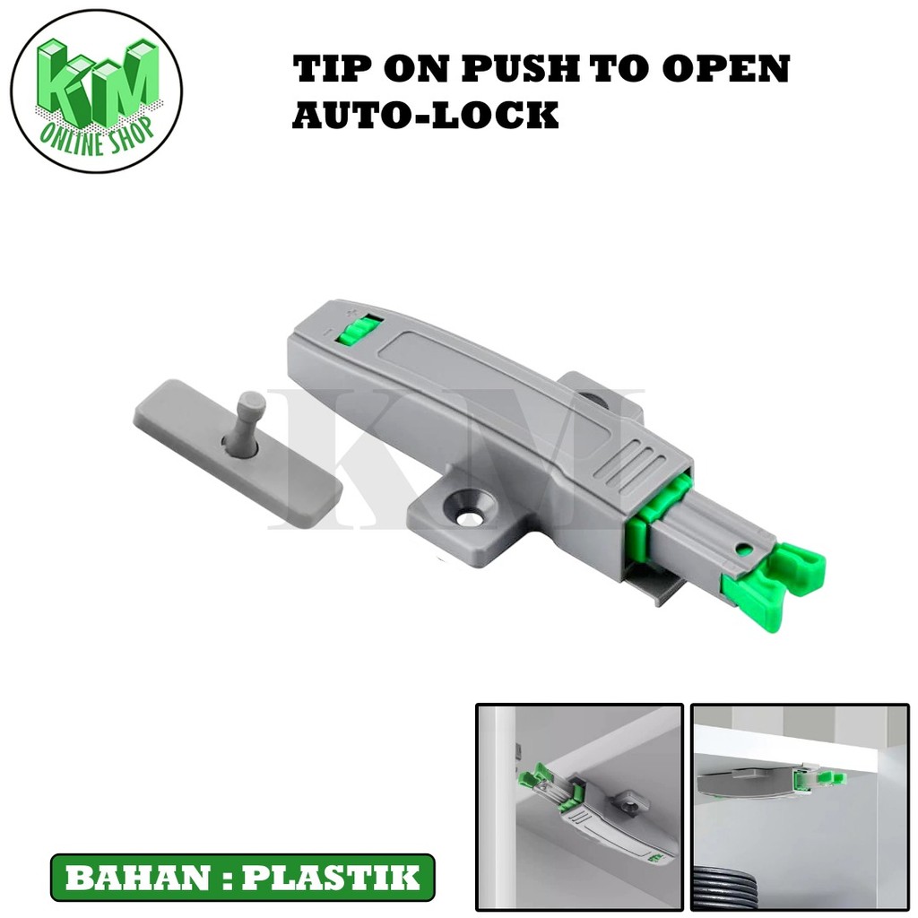 Jual Push Open bisa Setel Pintu Lemari Switch Push On Tip On Catches ...