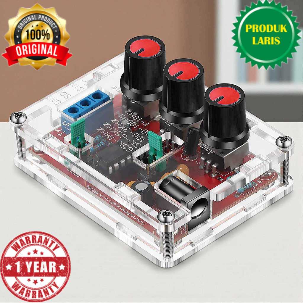 Jual Gaqqee Signal Generator DIY Kit Sine Triangle Square Waves 1Hz ...