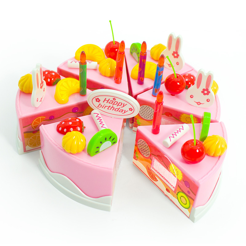Jual Girl Toy Cake DIY Minature Food Tea Set Simulation Pretend Play ...