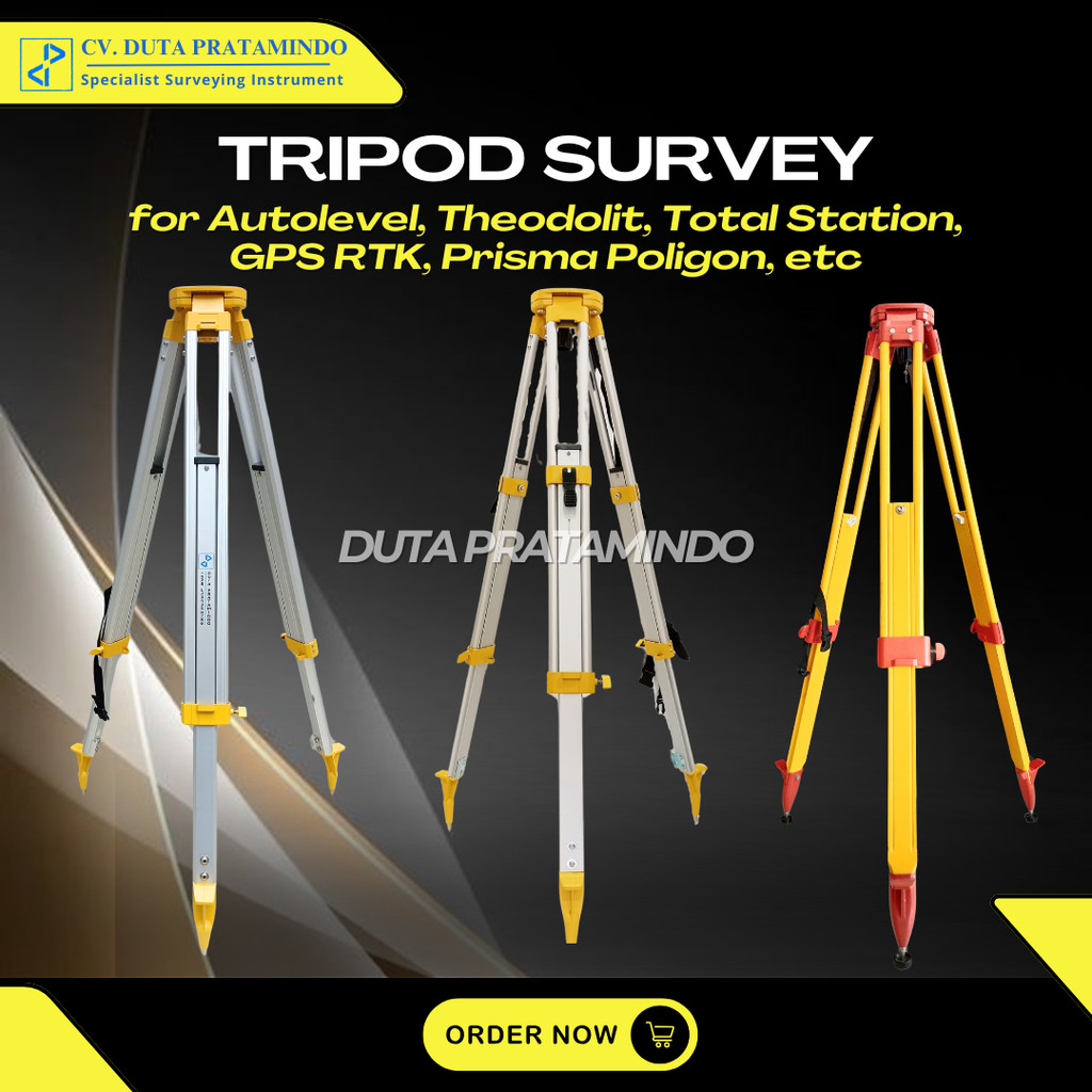 Jual Aluminium / Alumunium TRIPOD SURVEY UNIVERSAL for Total Station ...