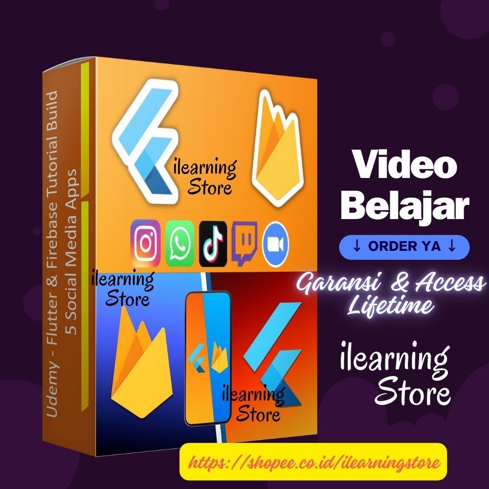 Jual [EC88] E-course Tutorial Firebase & Flutter Case Study Membuat Clone Apps (Bahasa Inggris ...