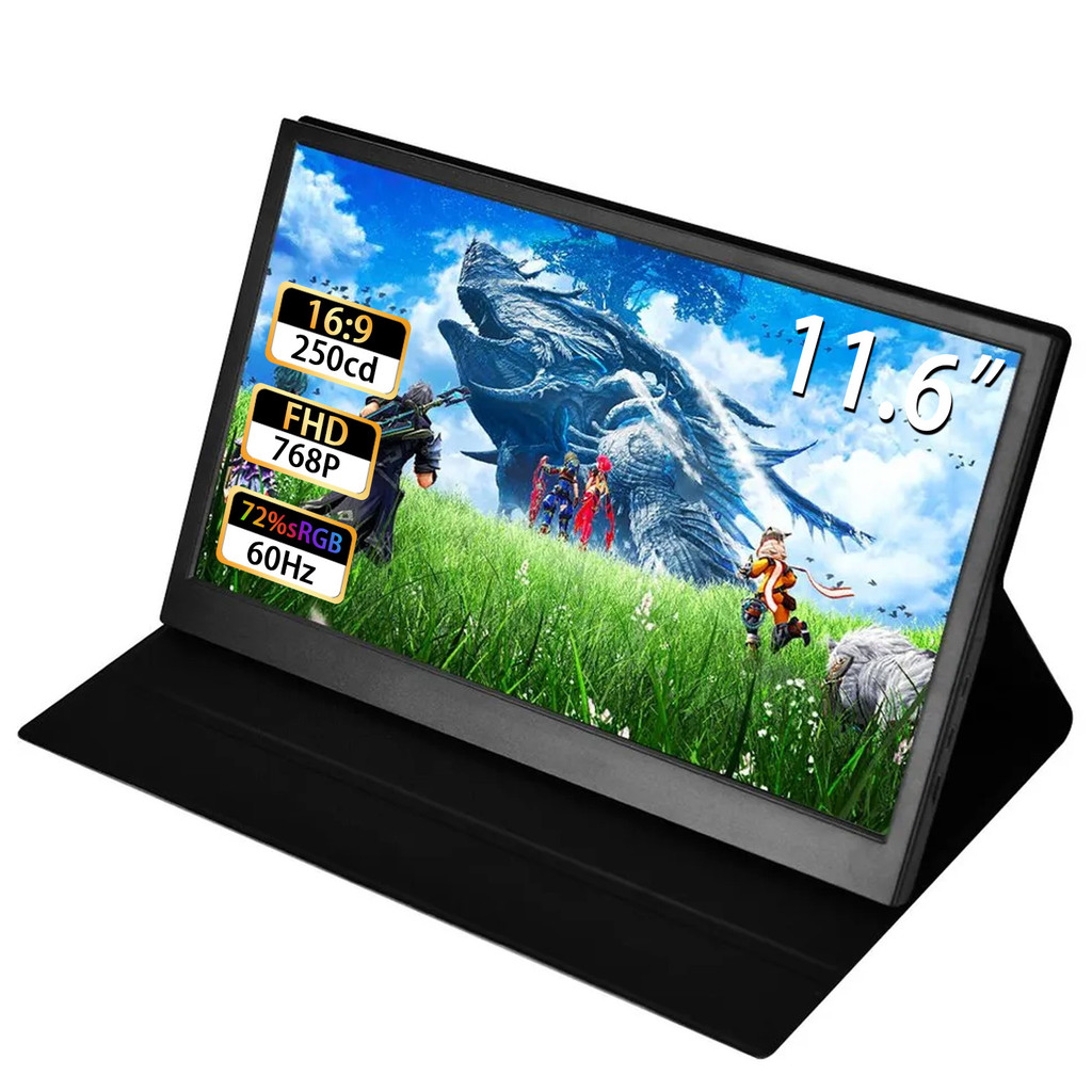 Jual QQU 11.6 in Portable Monitor 16:9 60Hz game screen 45% NTSC 250Cd ...