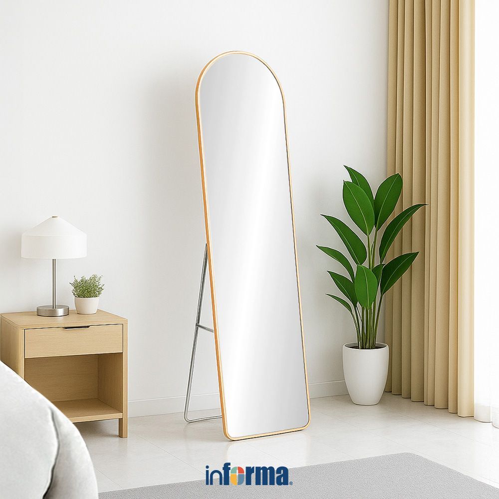 Jual Informa 40X150 cm Pro Arch Cermin Lantai - Gold Standing Floor ...