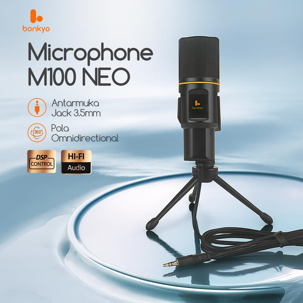 Jual Bonkyo Mic M100 NEO Bonkyo Microphone Omnidirectional 3.5mm DSP ...