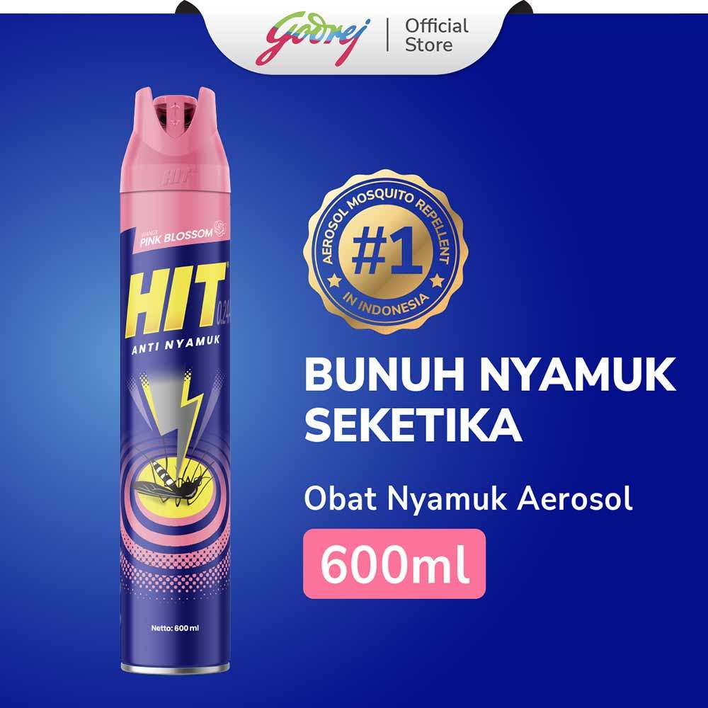 Jual HIT INSEKTISIDA SPRAY PINK BLOSSOM 600mL | Shopee Indonesia