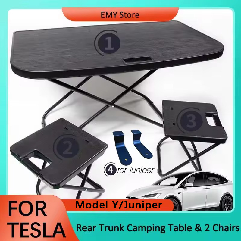 Jual For Tesla Model Y/Juniper Travel Folding Camping Picnic Table Fits ...