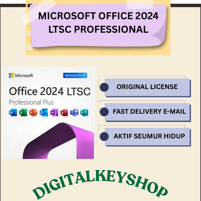 Jual Microsoft Office 2024 LTSC Pro Plus Original Serial Number Key ...