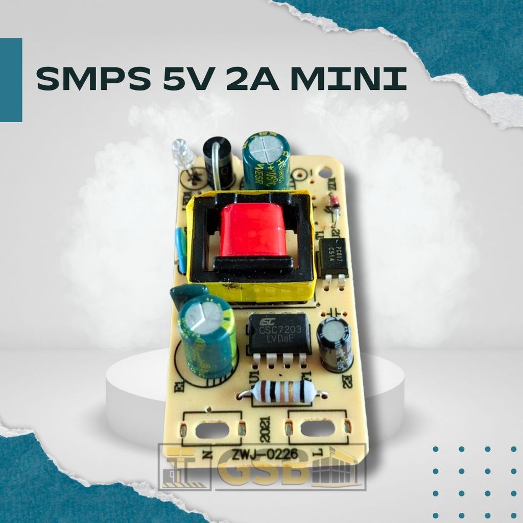 Jual Modul PSU SMPS 5V 2A Kit Adaptor PCB 5 Volt 2 Amper Input AC 220V ...