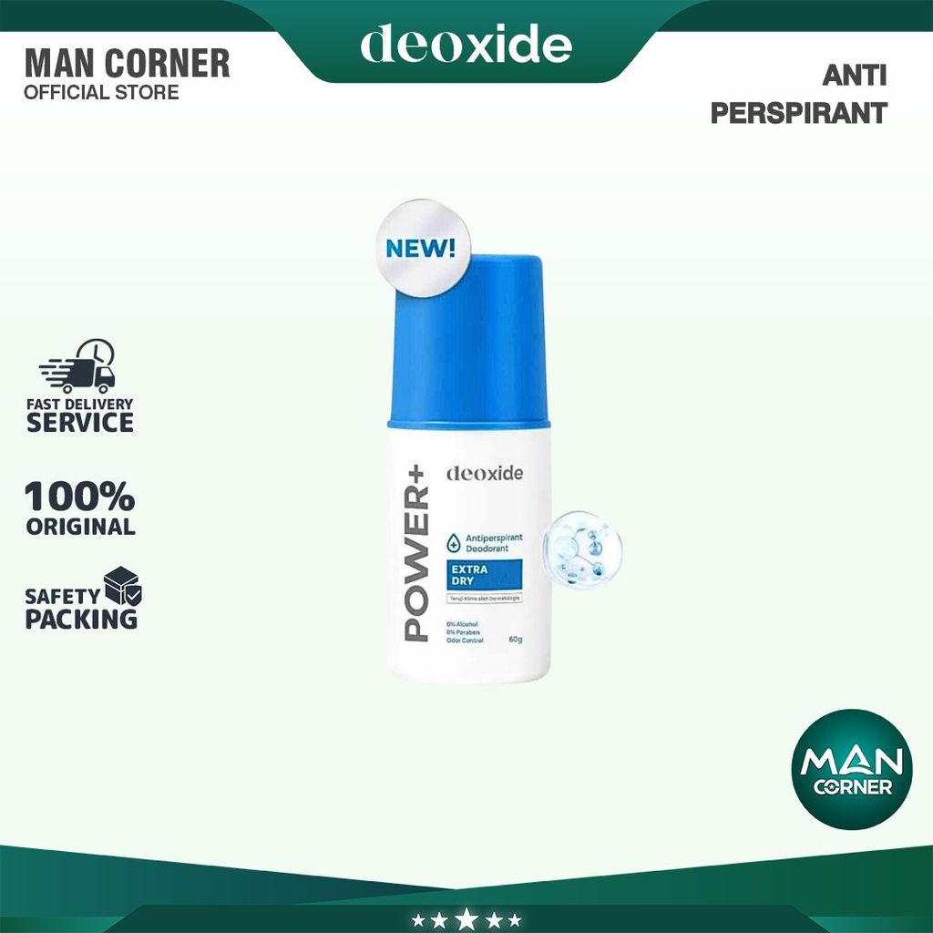 Jual Deoxide Antiperspirant Deodorant Roll On POWER+ For Hyperhidrosis ...