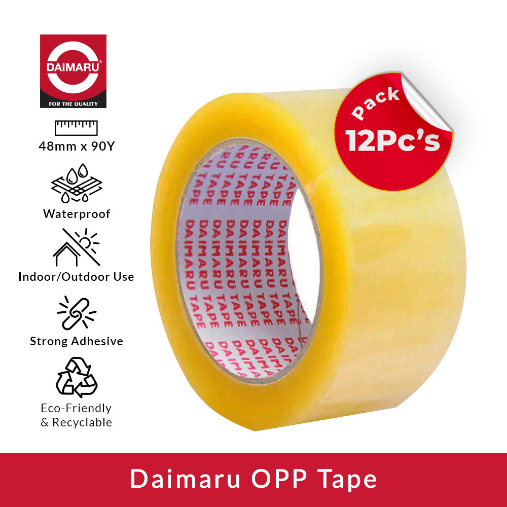 Jual Daimaru OPP Transparent Tape 48mm x 90Y Lakban Bening 12Pcs ...