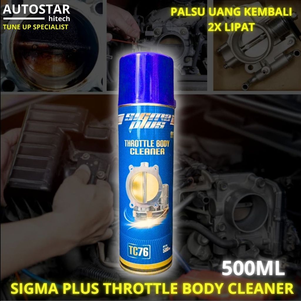 Jual SIGMA PLUS THROTTLE BODY CLEANER 500ML SPRAY pembersih trotle bodi ...