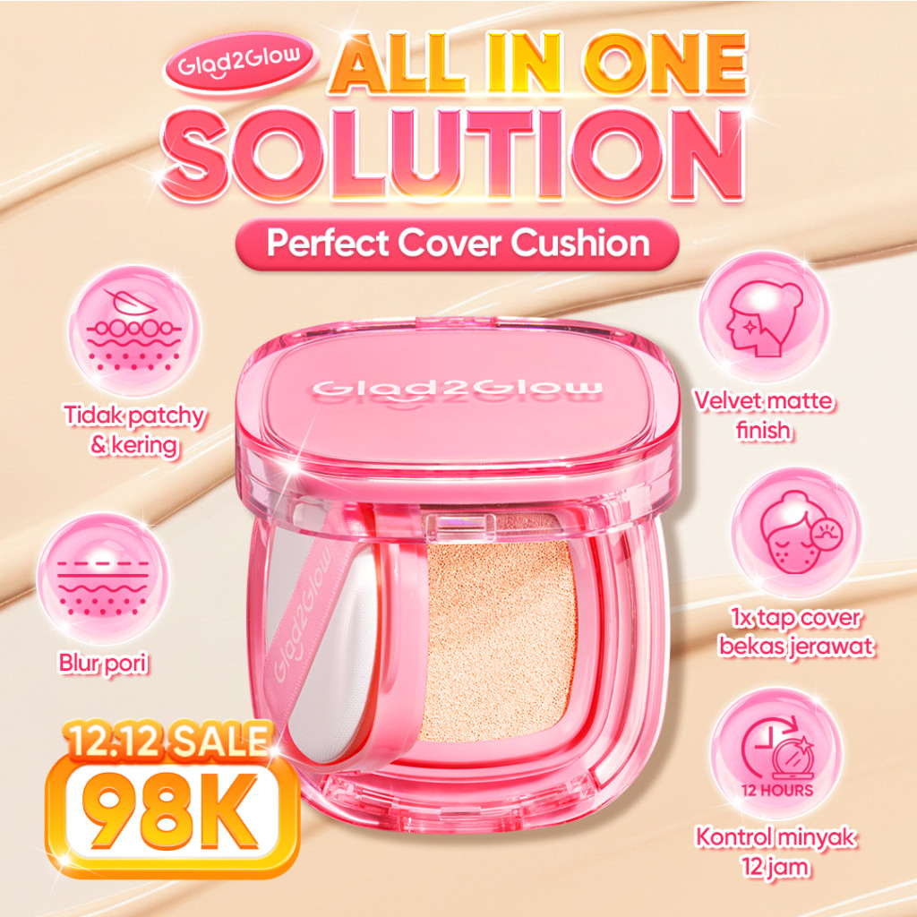Jual Cushion Glad2Glow Perfect Cover Cushion G2G Cushion Pink Cushion ...