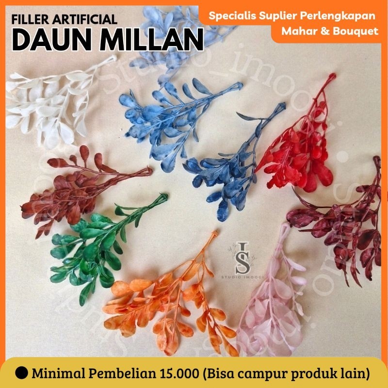 Jual DAUN MILAN Daun Gold Ginkgo Gold Bahan Mahar hias Bunga Dekorasi ...