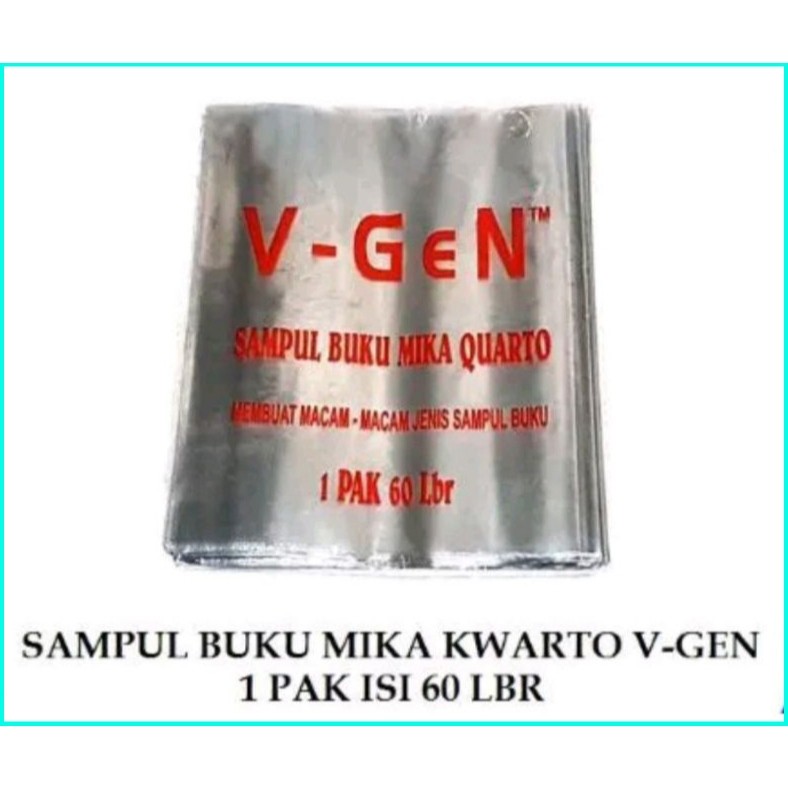 Jual (10 LEMBAR) Sampul Buku Plastik Mika Kwarto / Sampul Plastik Buku ...