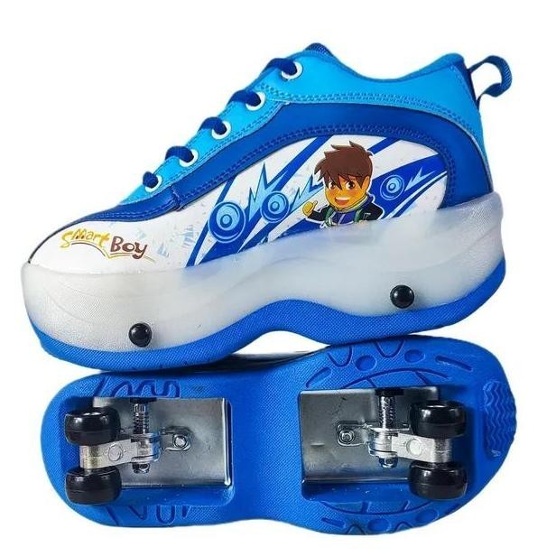 Jual Terbaru Sepatu roda 4 kick roller shoes anak perempuan dan laki ...