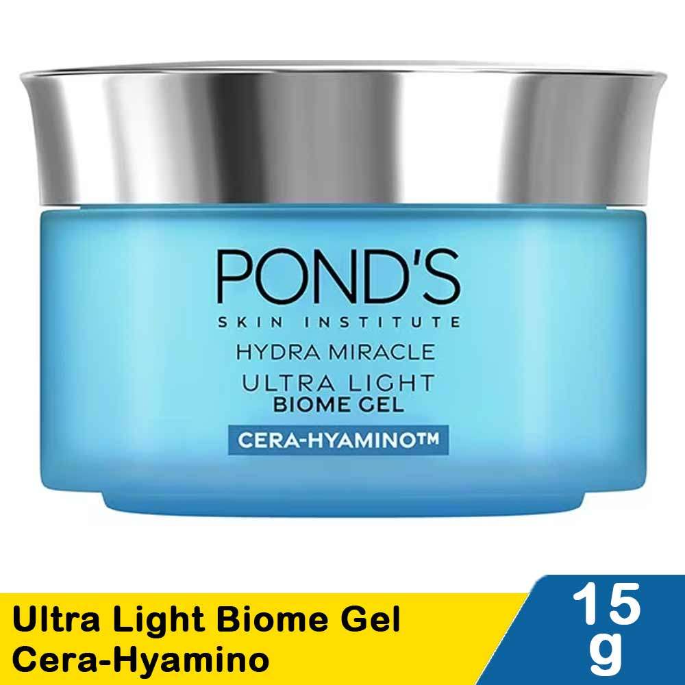 Jual PONDS ULTRA LIGHT BIOME GEL CERA-HYAMINO 15g | Shopee Indonesia