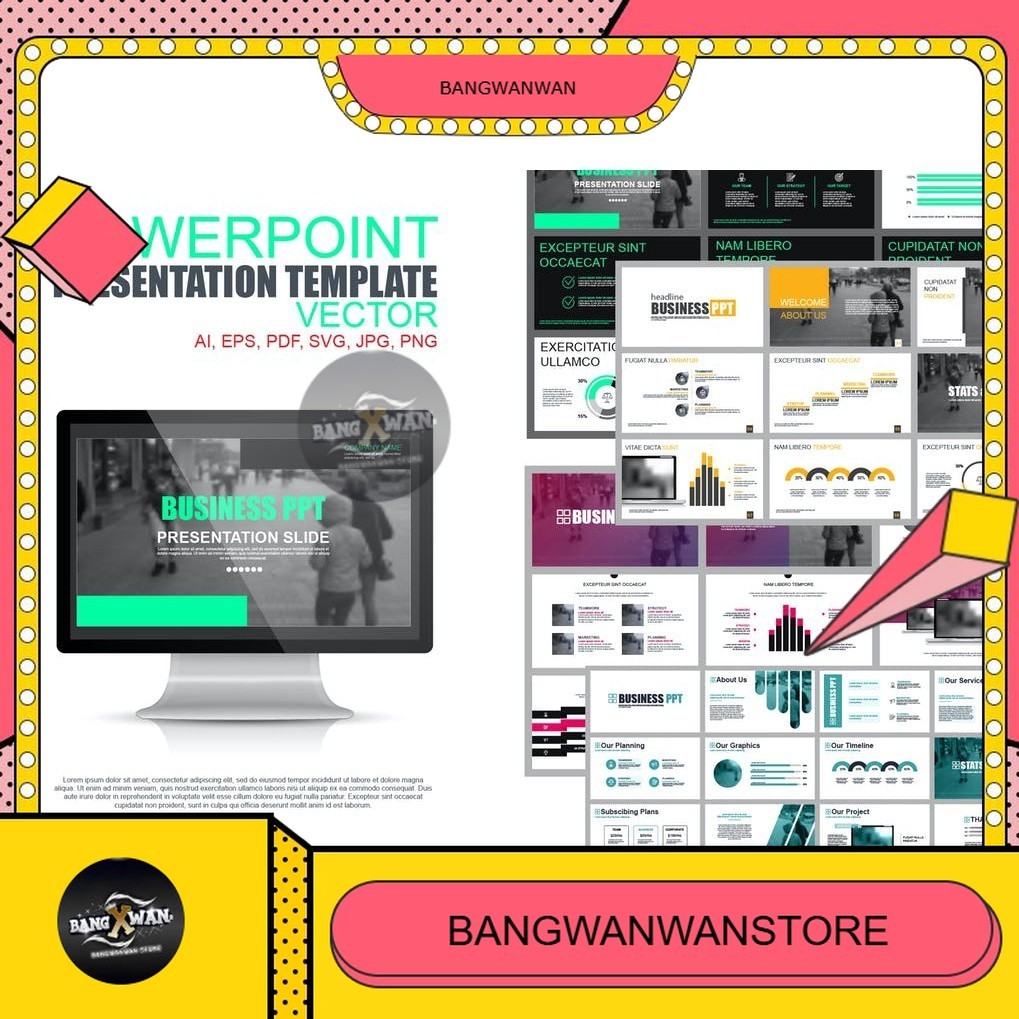 Jual Template Presentasi PPT Powerpoint PREMIUM + Bonus Gambar HD ...