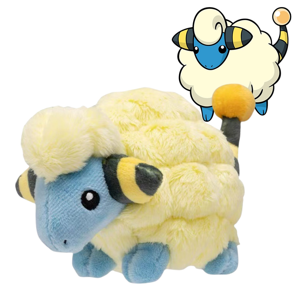 Jual Pokemon Pikau Pelue Mareep Flaaffy Plush Doll Ampharos Gengar ...