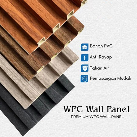 Jual Wall Panel PVC WoodPanel Dinding Motif Kayu 3D Wpc Panel Ukuran ...