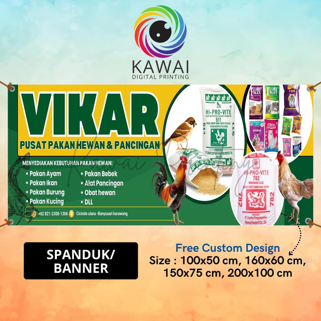 Jual Spanduk Banner MMT Pusat Pakan Hewan & Pancingan Bisa Rekuest ...