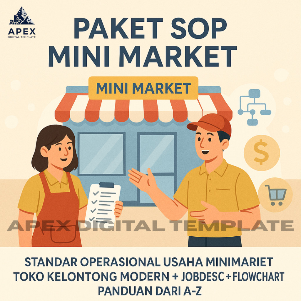 Jual PAKET SOP TOKO / MINIMARKET MODERN | SOP WORD + FLOWCHART EXCEL ...