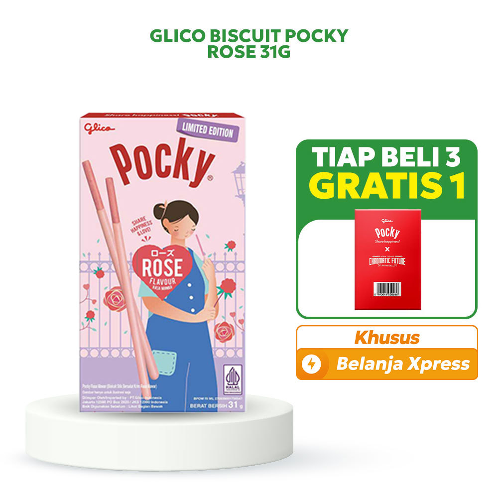 Jual GLICO BISCUIT POCKY ROSE 31g | Shopee Indonesia