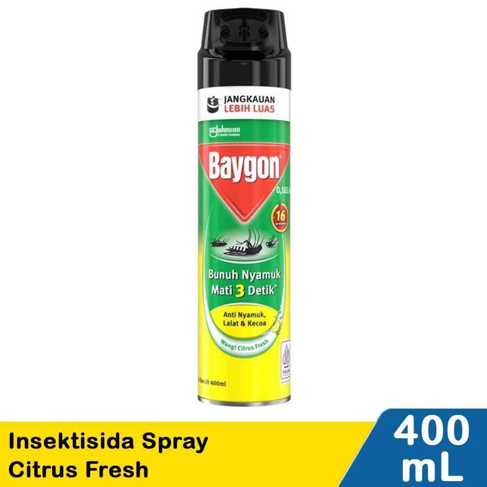 Jual BAYGON INSEKTISIDA SPRAY CITRUS FRESH 400mL | Shopee Indonesia