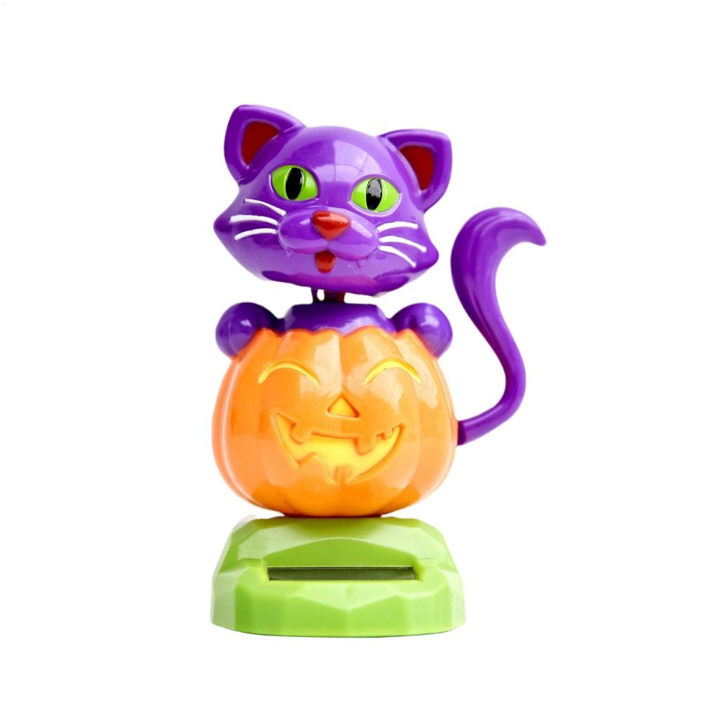 Jual Dashboard Solar Dancing Toys Solar Bobble Shaking Head Pumpkin Cat ...
