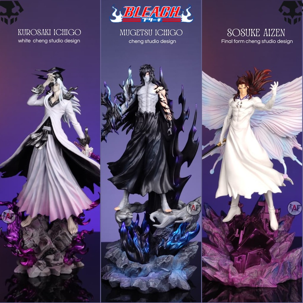 Jual Statue Action Figure Bleach Ichigo Kurosaki Mugetsu, White ...
