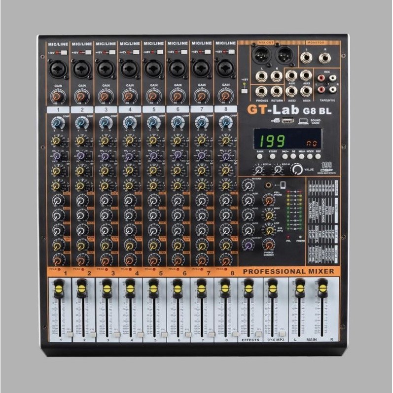 Jual Mixer Audio GT LAB G8 BL/GTLAB G8BL 8CH USB-BLUETOOTH-SOUNDCARD BY ...