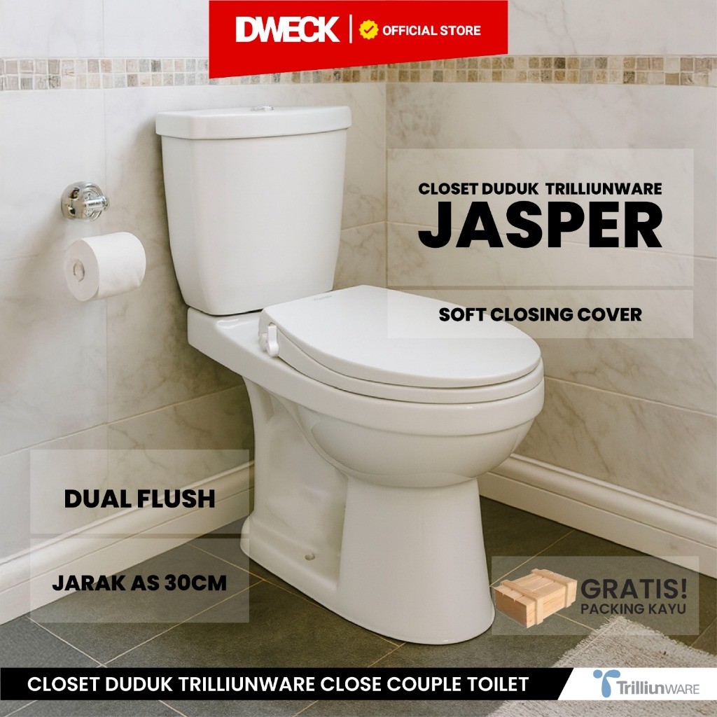 Jual TRILLIUNWARE- Closet Duduk Kloset Duduk Toilet Duduk JASPER ...
