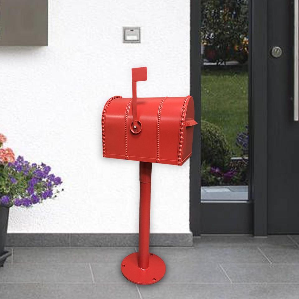 Jual Mail Box Drop Box Large Capacity Red Metal Gifts Decoration ...