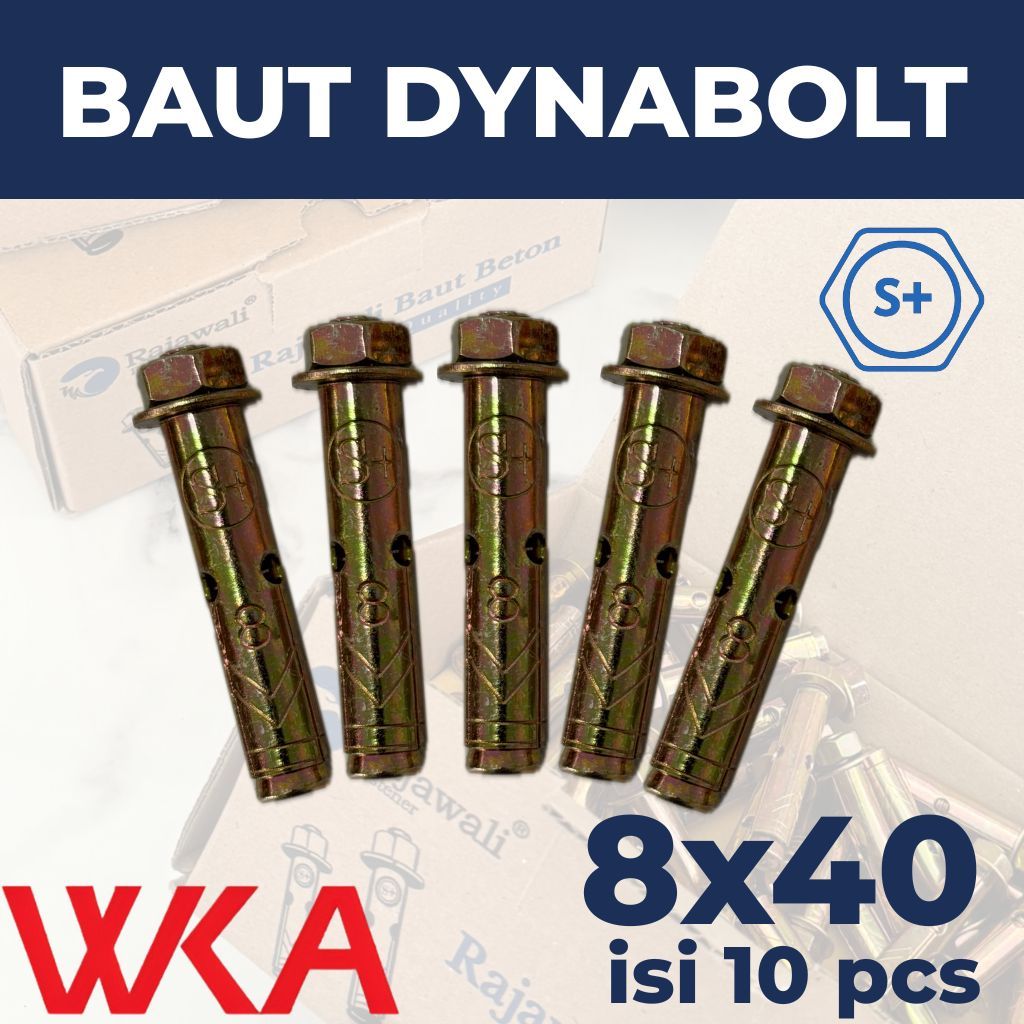 Jual Dynabolt 8X40 (isi 10 pcs) – Baut Beton / Baut Mur / Baut Tanam ...