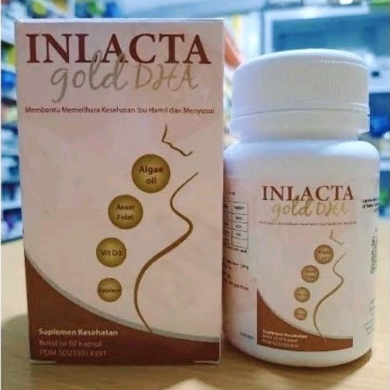 Jual INLACTA GOLD DHA BOTOL 50 KAPSUL | Shopee Indonesia