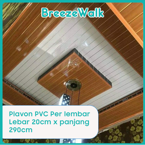 Jual Dekorasi Atap Plafon PVC Lembaran Motif Rumah Kamar Ruang Tamu ...