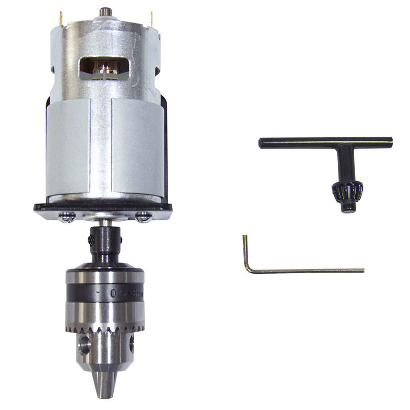 Jual 775 DC Motor Miniature Hand Drill Chuck Rod 12V 12000RPM Lathe ...