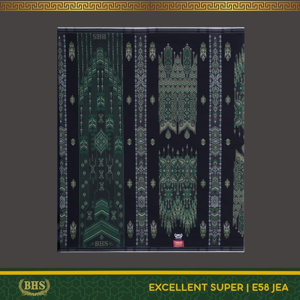 Jual Sarung BHS Excellent Gold Motif E58 JEA Jacquard Full Timbul Bahan ...