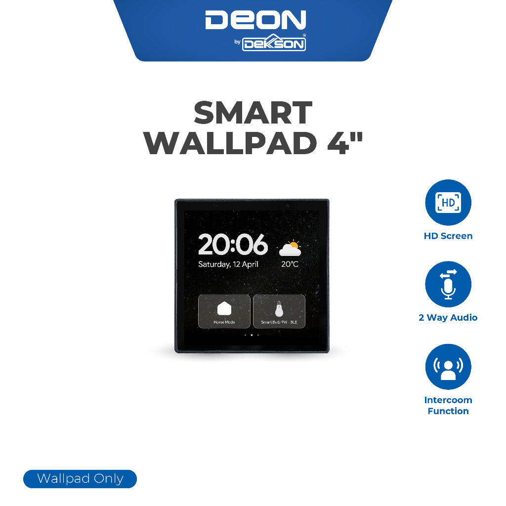 Jual DEON Smart Home Touch Screen Wallpad 4 Inch | Shopee Indonesia