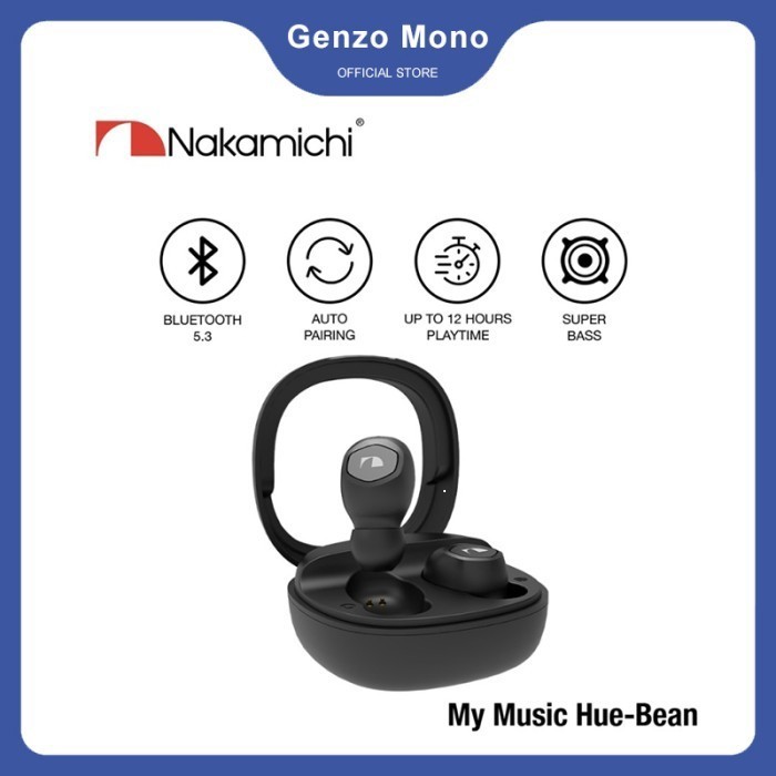 Jual Nakamichi My Music Hue Bean Earphones Nirkabel True Wireless ...