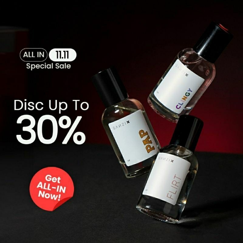Jual Ganzi.X Bundling All Variants PAP x FLIRT x CLINGY | Parfum Unisex ...