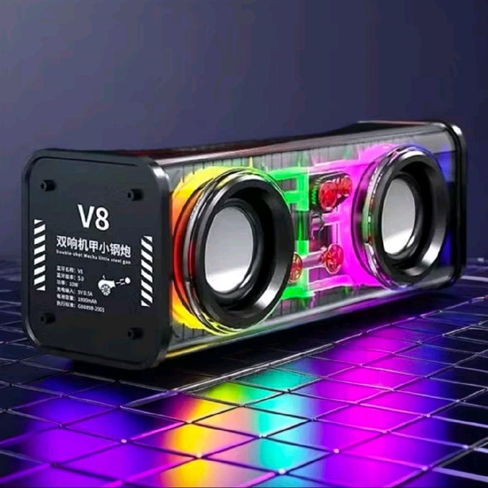 Jual ORIGINAL | V8 V9 10W Bluetooth Speaker Double Subwoofer Music ...