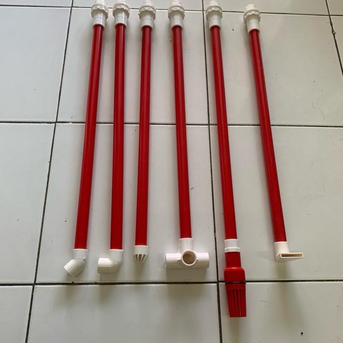 Jual Pipa merah in put Out put Aquarium panjang pipa merah 50 cm ukuran ...