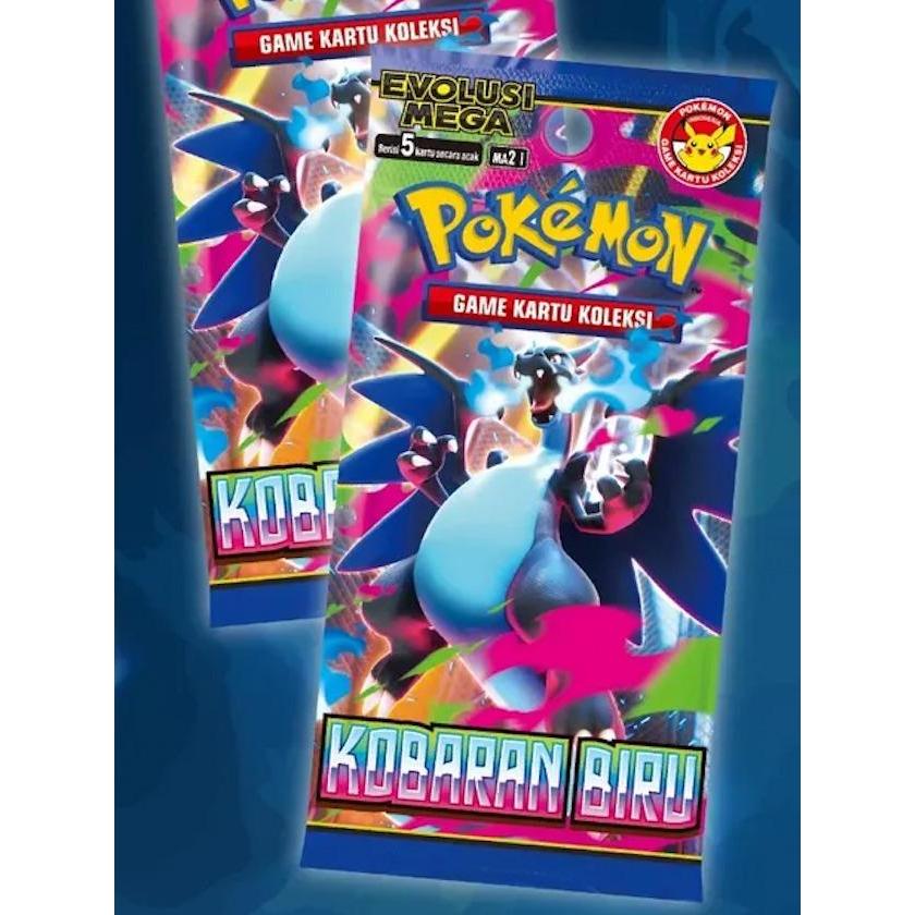 Jual Pokemon Indonesia Booster Box KOBARAN BIRU Evolusi Mega 2 Pokemon ...