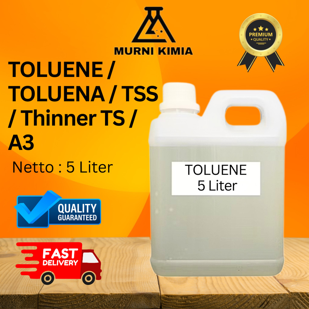 Jual [ORI] Toluena 5 Liter / Tiner TL / Solvent / Thiner Toluene ...